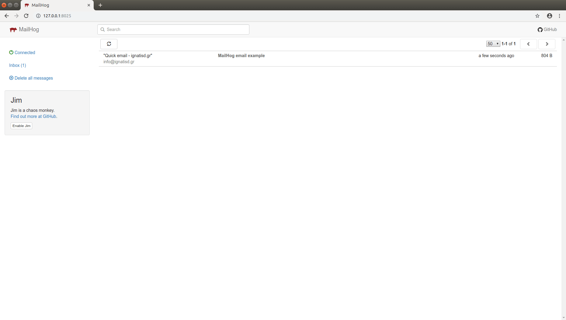 MailHog: an email testing tool - Configuration and example